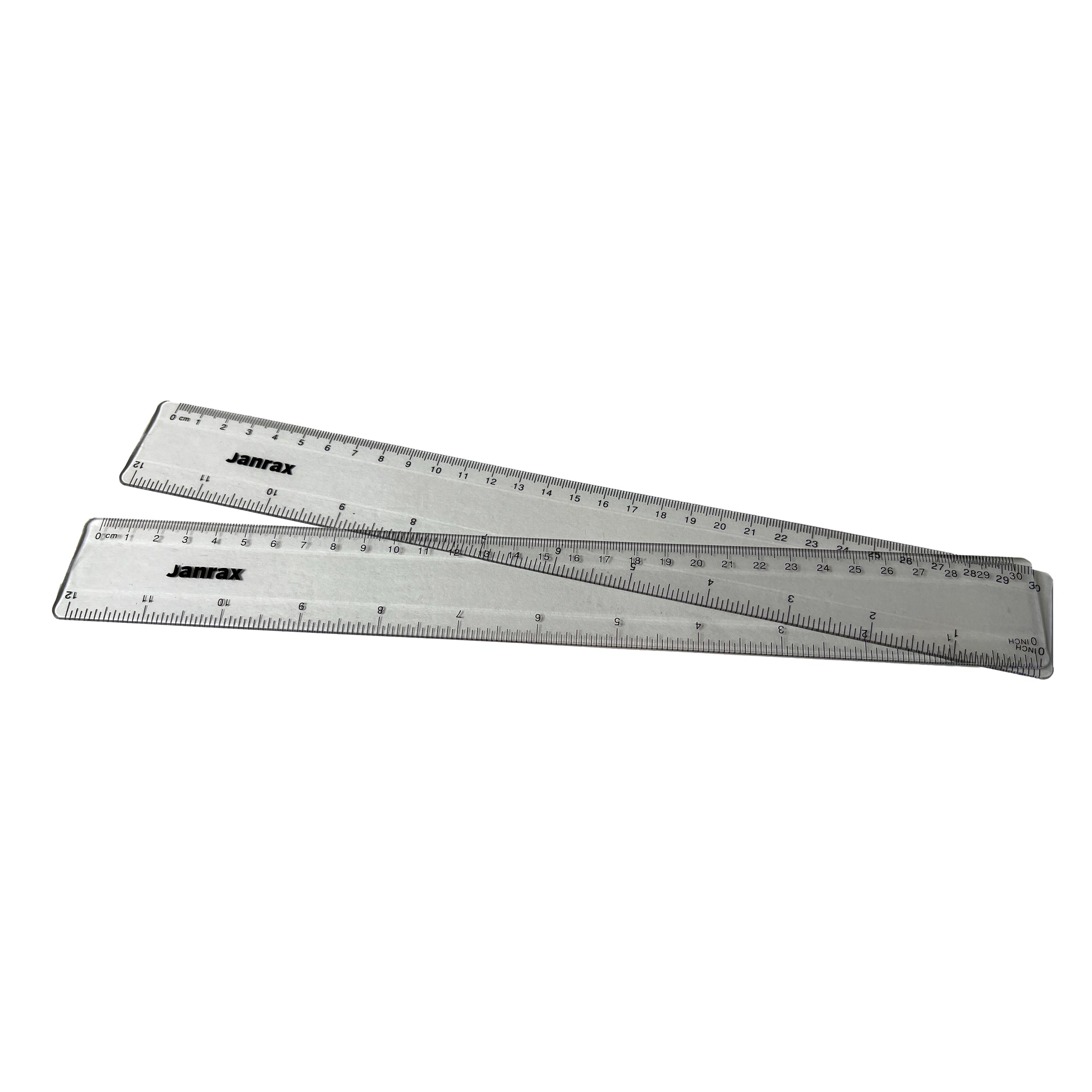30cm Transparent Plastic Ruler by Janrax – Choice Wholesale