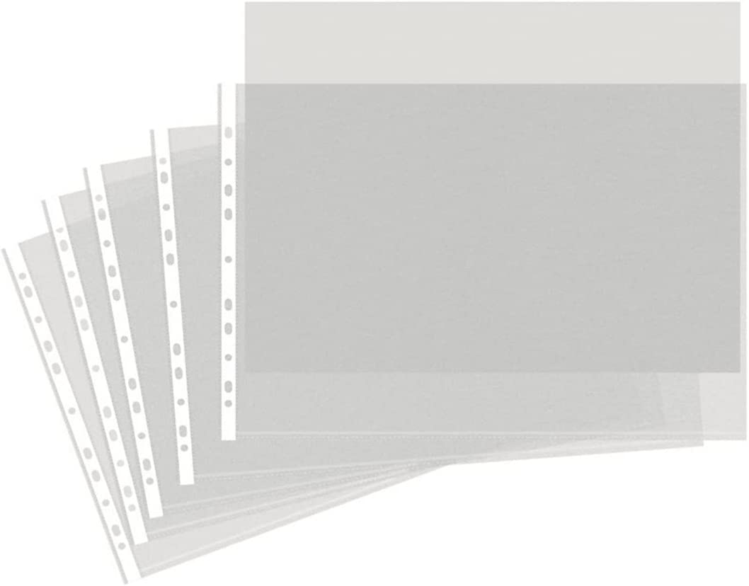 Pack of 10 A3 Top Opening Polypropylene Punched Pocket – Choice Wholesale