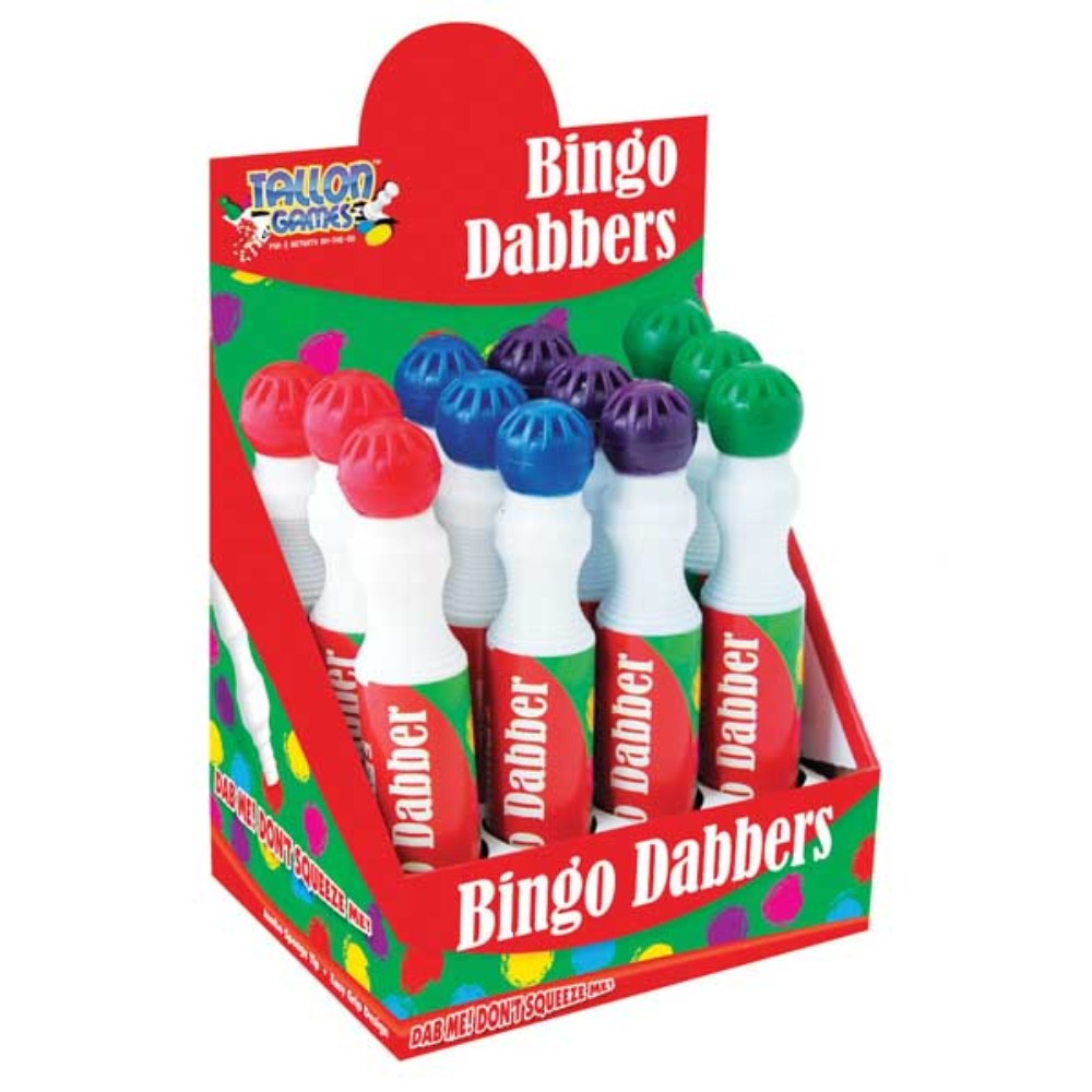 Box of 12 Bingo Dabbers Assorted Colours – Choice Wholesale