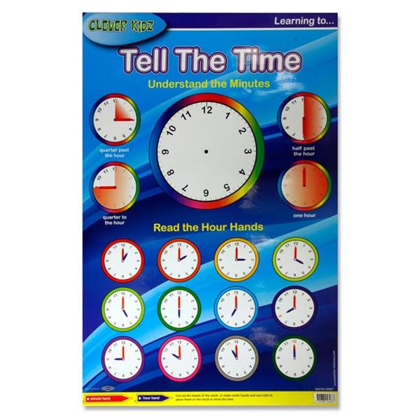 Learning The Time Wall Chart by Clever Kidz– Choice Wholesale