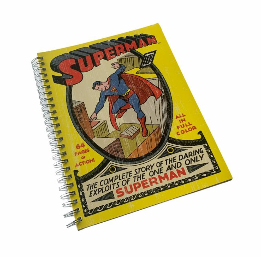 A5 Superman Comic Design Wirebound Notebook – Choice Wholesale