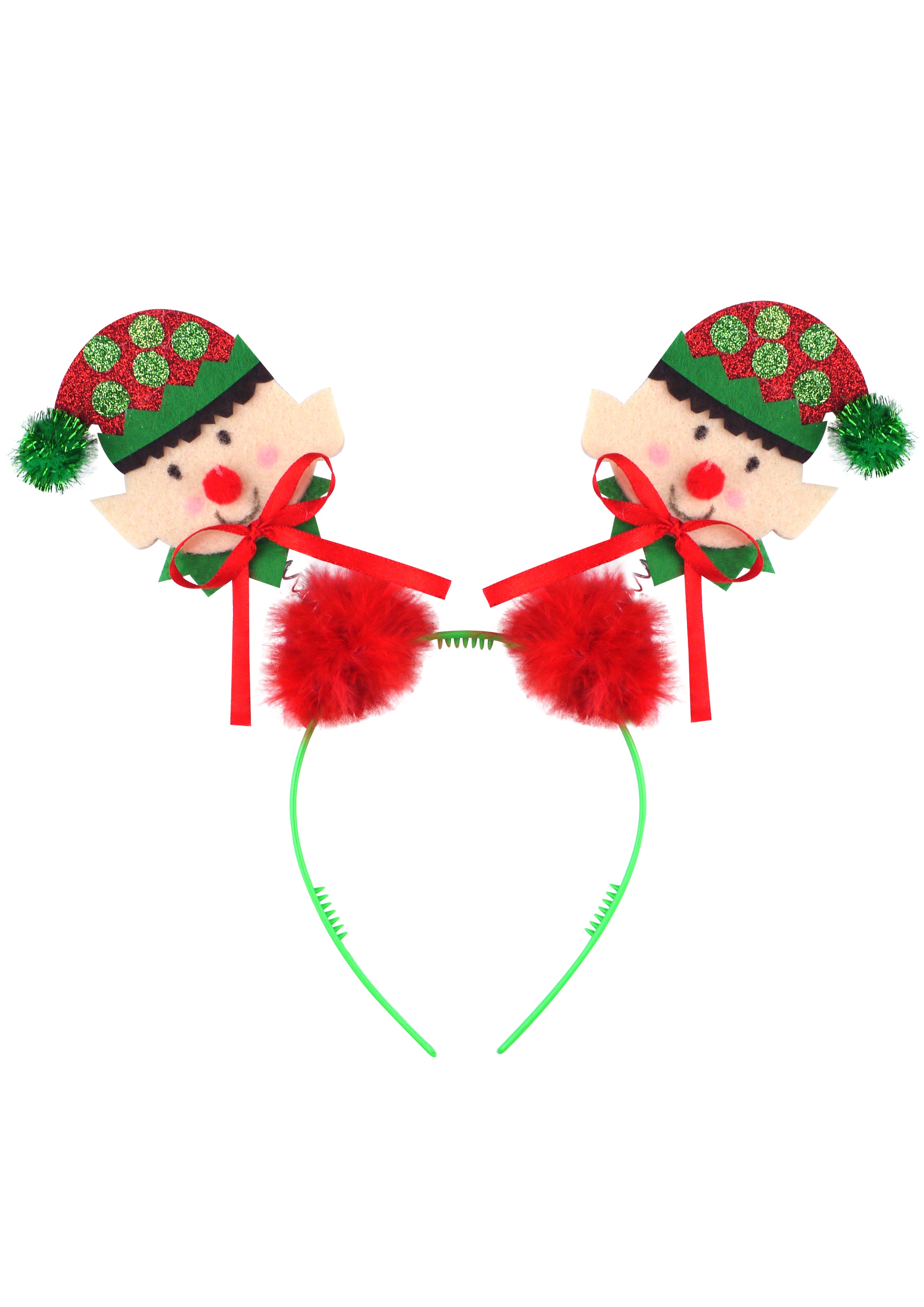 Christmas Elf Head Bopper Headband with Red Fur– Choice Wholesale