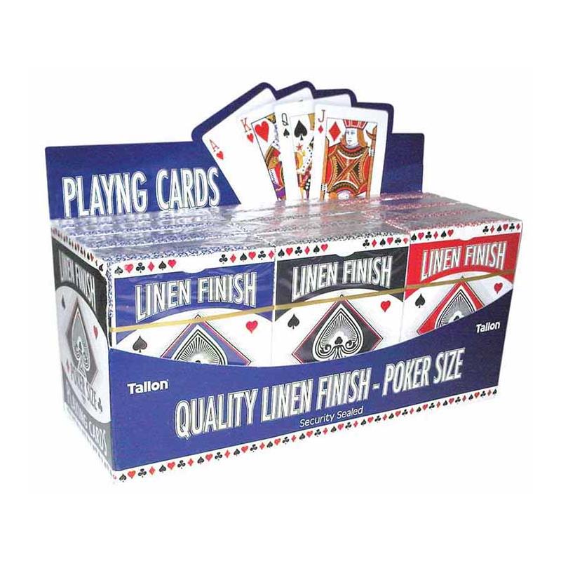 Linen Finish Poker Size Playing Cards– Choice Wholesale